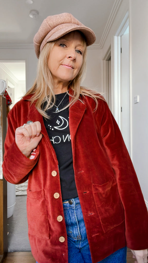 Eclectic Bohemian Velvet Blazer Heritage Brown – Eastern Eclectica